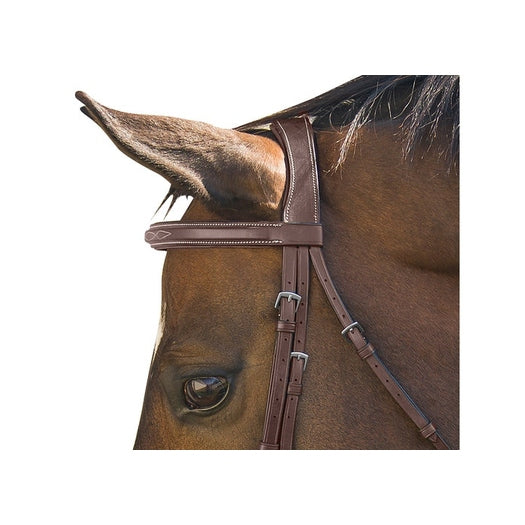 MTL CROWN FOR OLDER LIZA BRIDLES, X-FULL, COGNAC – IRH Equestrian